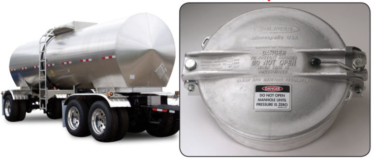Manhole Cover For Liquid Tanks - Solimar Pneumatics